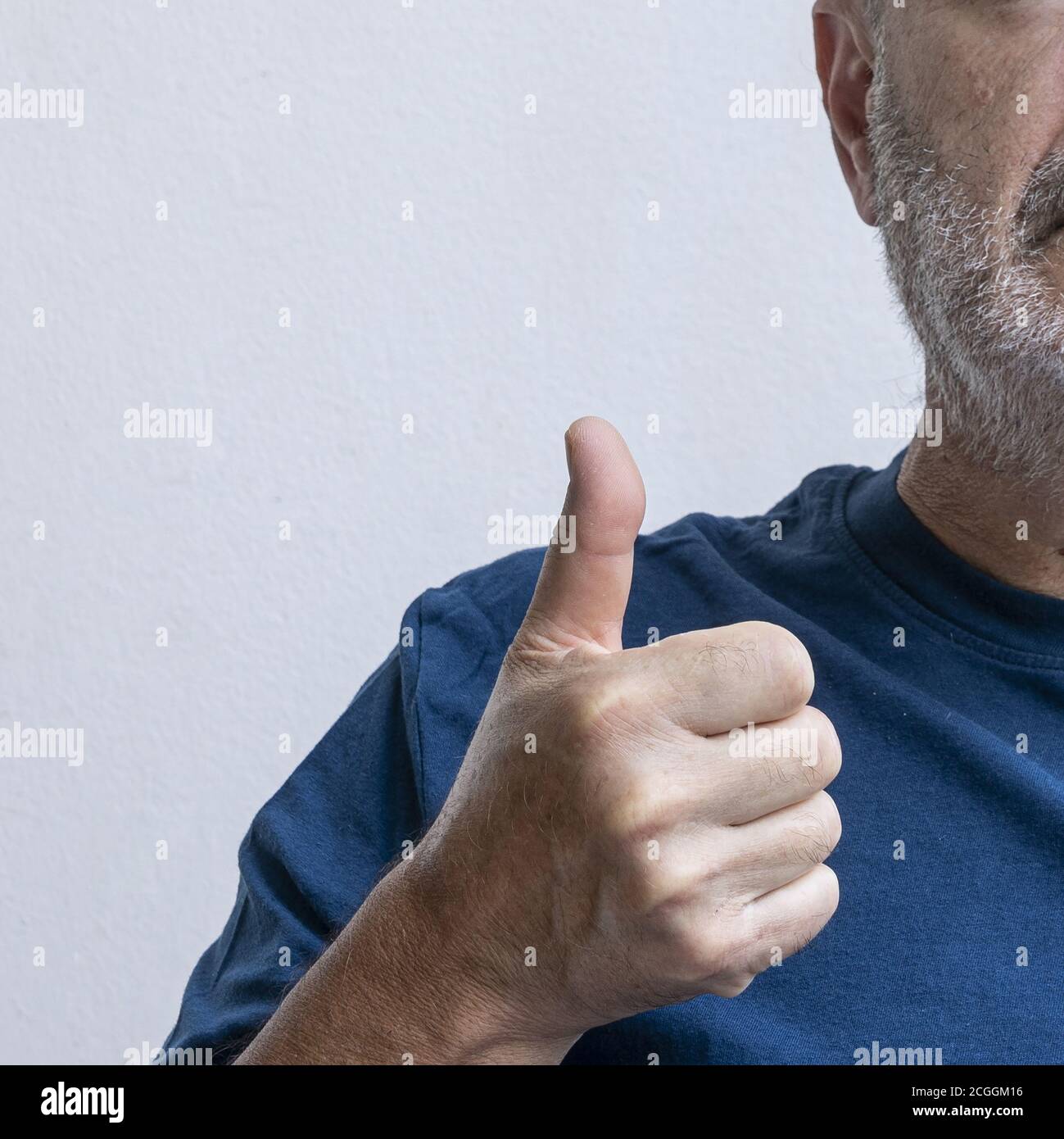 the gesture of with the hand Stock Photo - Alamy