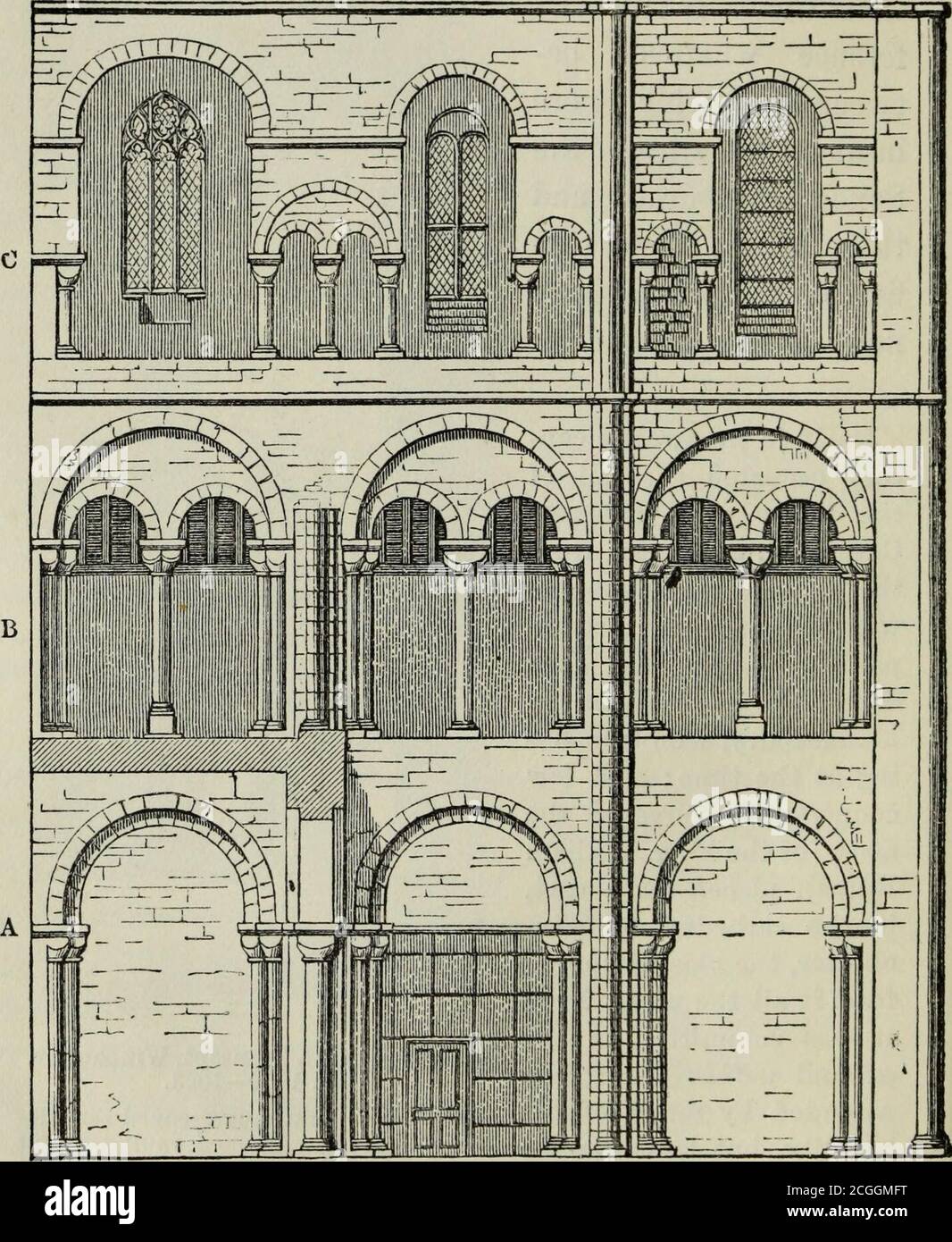 Norman arches winchester cathedral hi-res stock photography and images ...