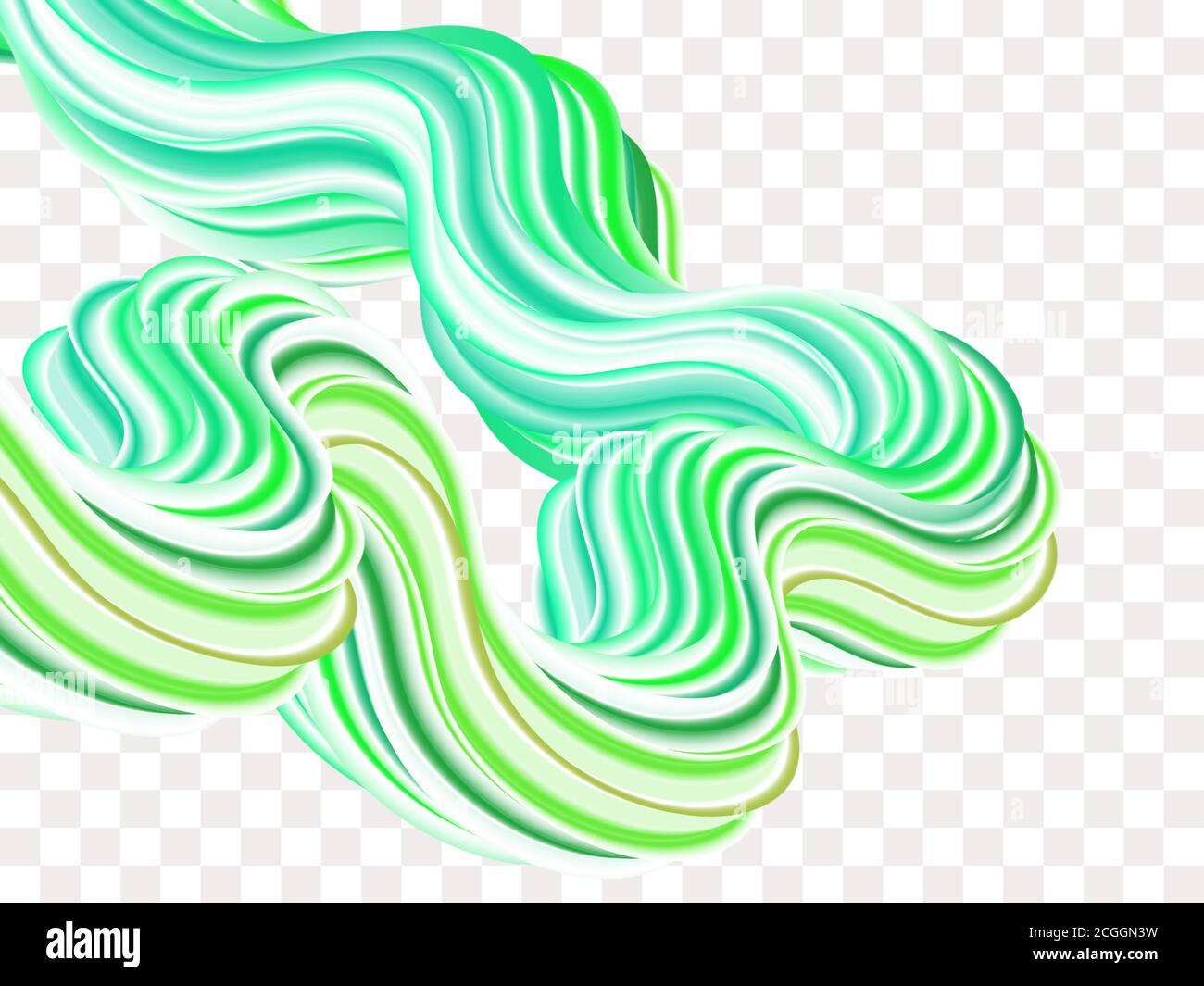Abstract 3d colorful composition with smooth gradient shapes. Vector ...