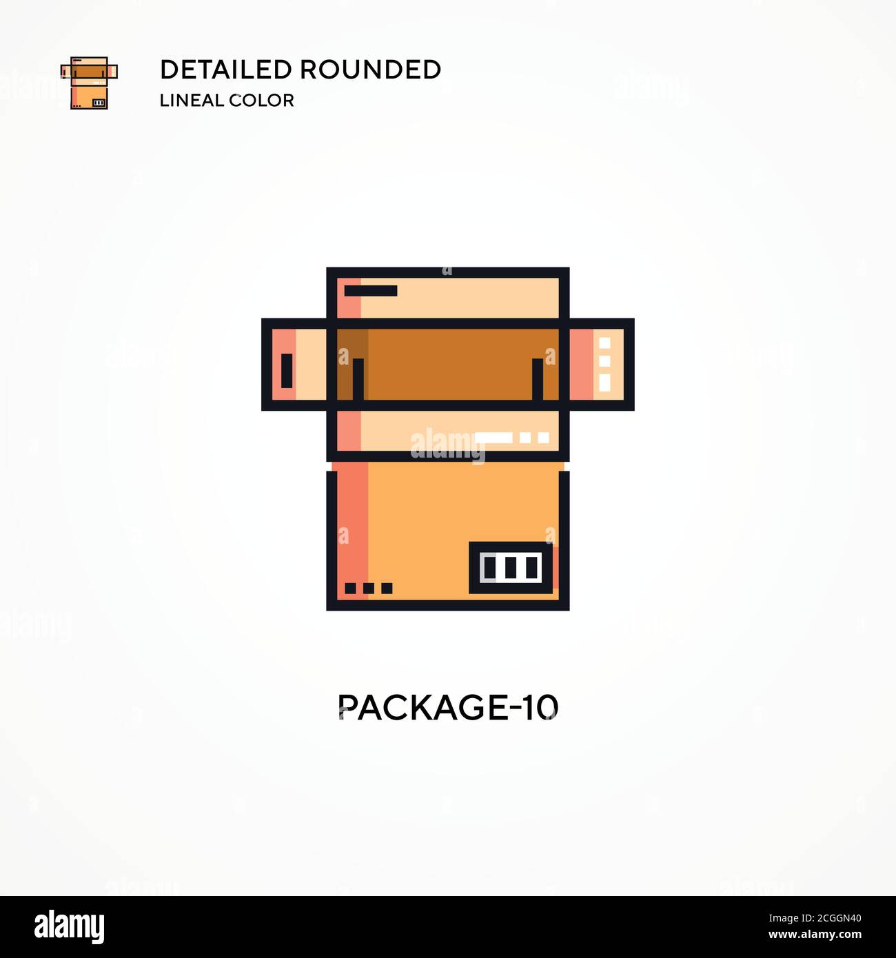 Package-10 vector icon. Modern vector illustration concepts. Easy to ...
