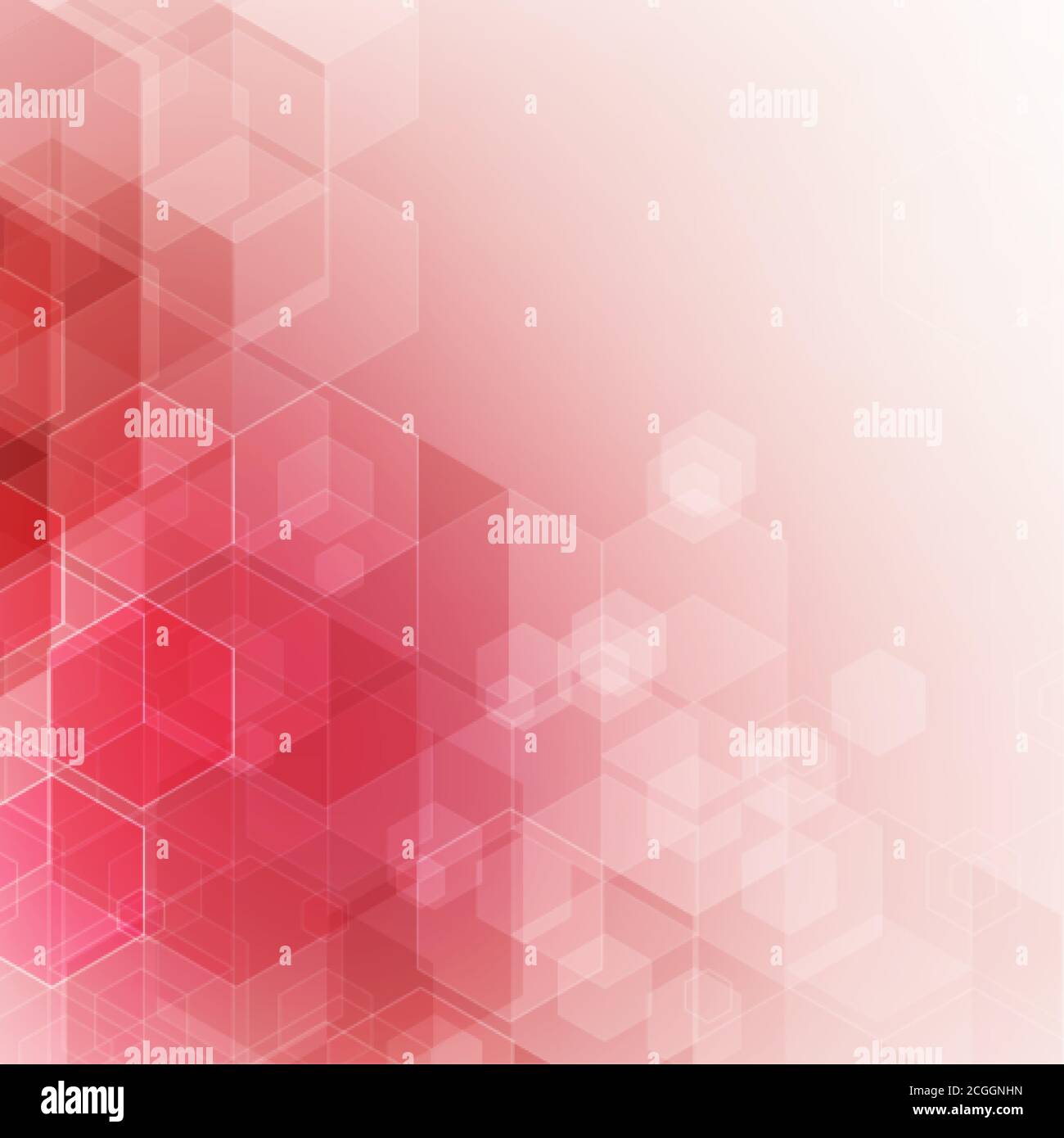 Abstract red vector illustration. hexagon color background. eps 10 ...