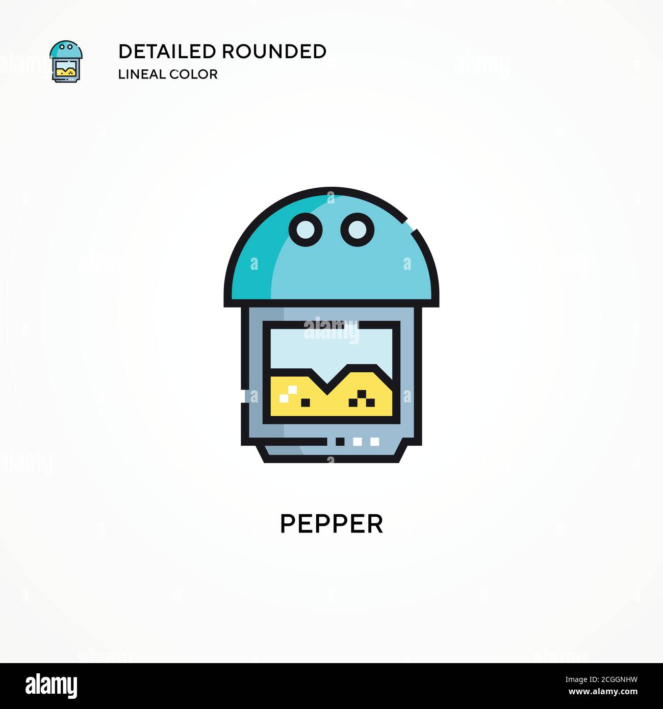 Pepper vector icon. Modern vector illustration concepts. Easy to edit ...