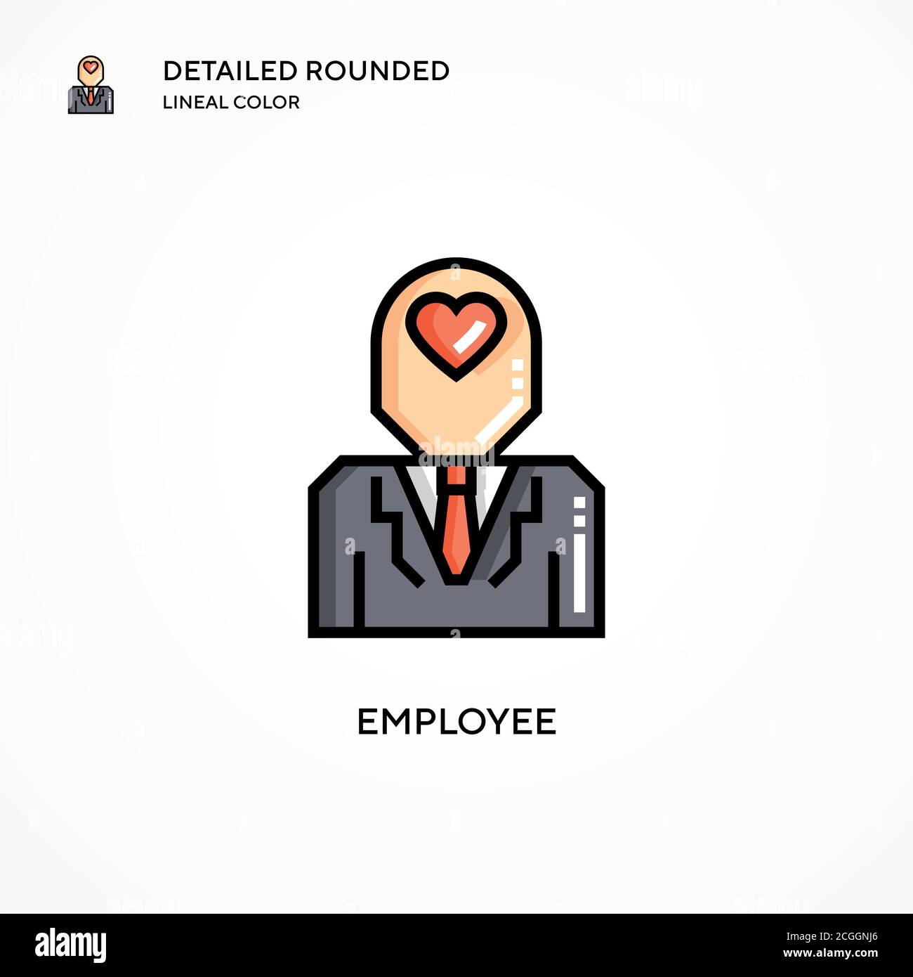 Employee vector icon. Modern vector illustration concepts. Easy to edit ...