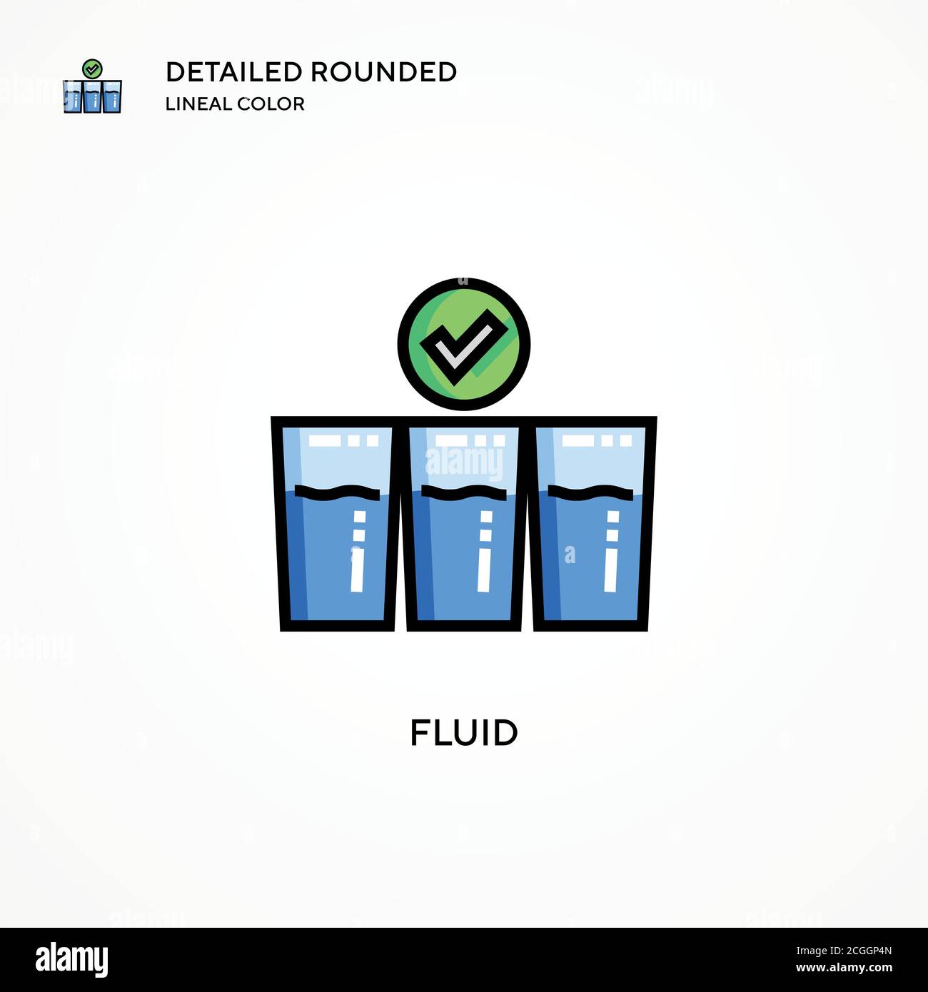 Fluid vector icon. Modern vector illustration concepts. Easy to edit ...