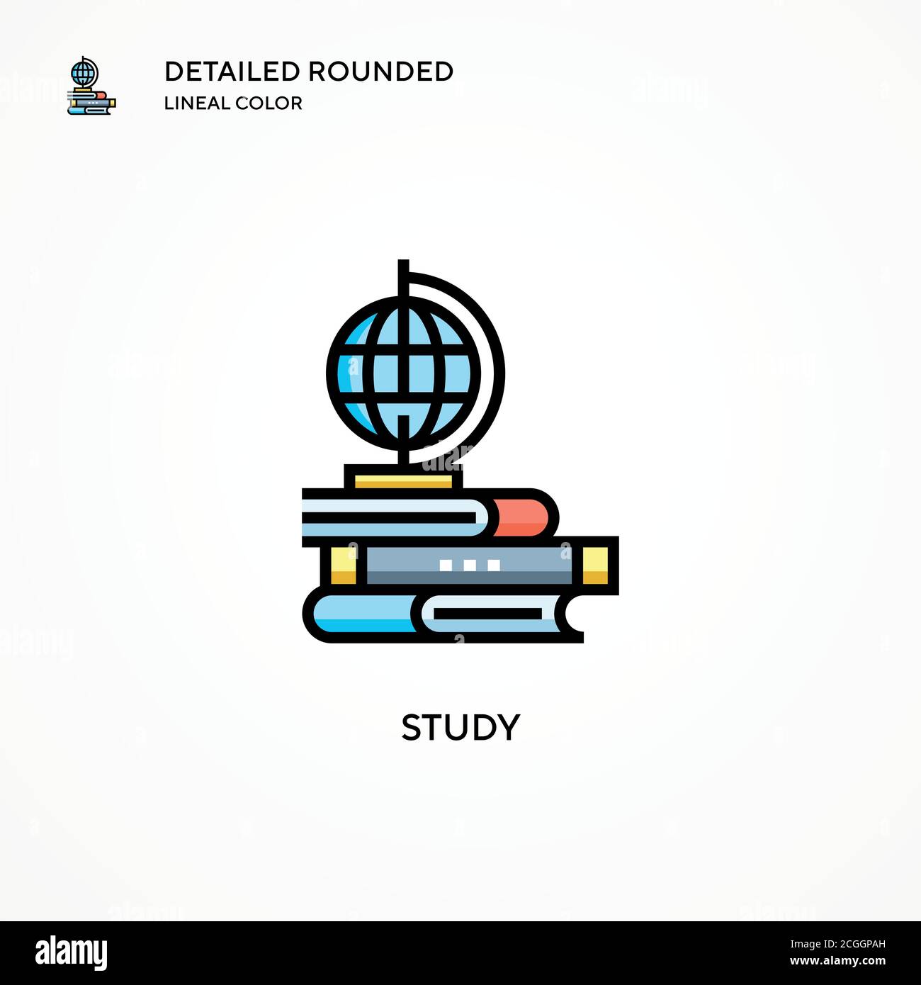 Study vector icon. Modern vector illustration concepts. Easy to edit ...