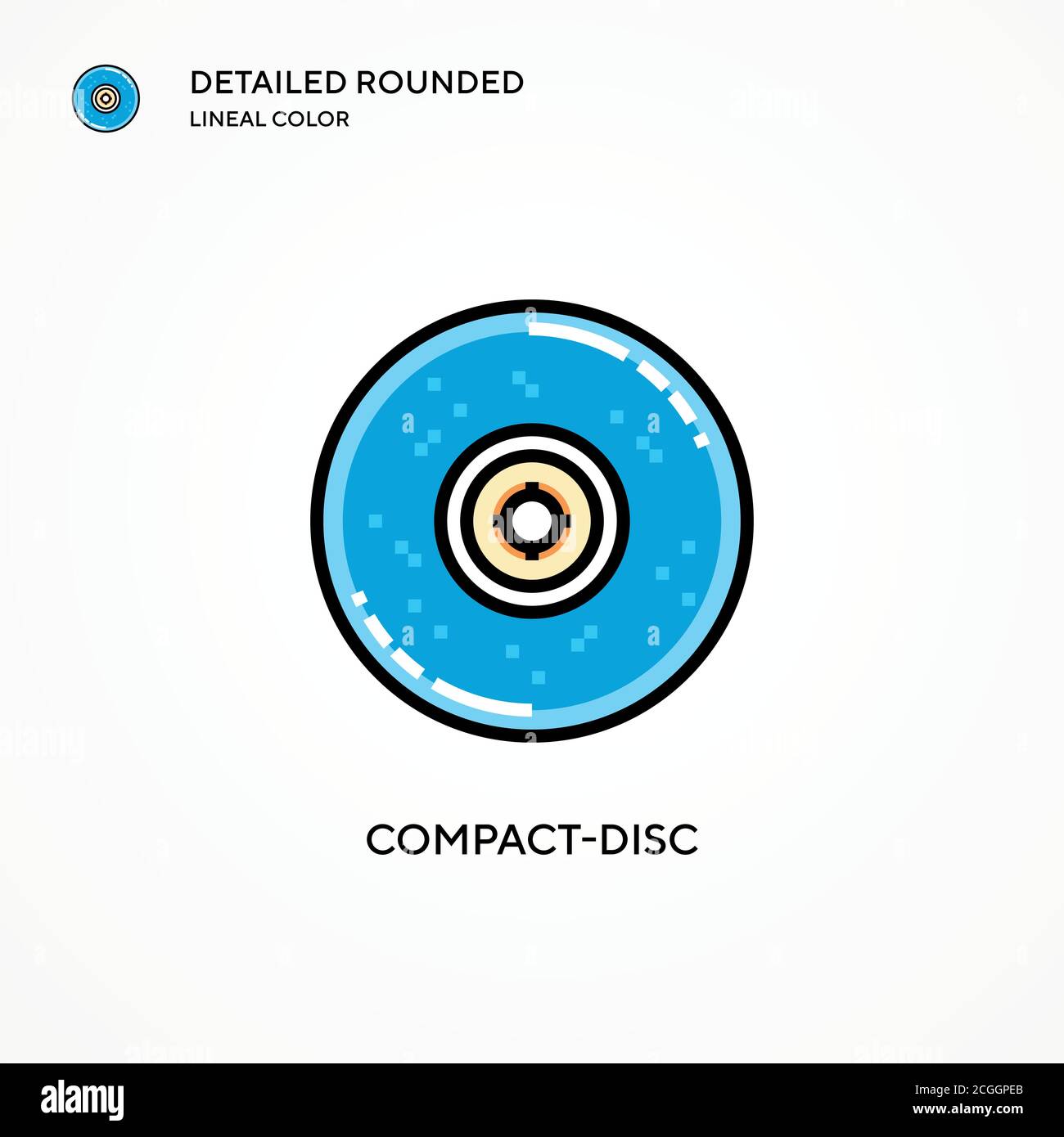 Compact-disc vector icon. Modern vector illustration concepts. Easy to ...