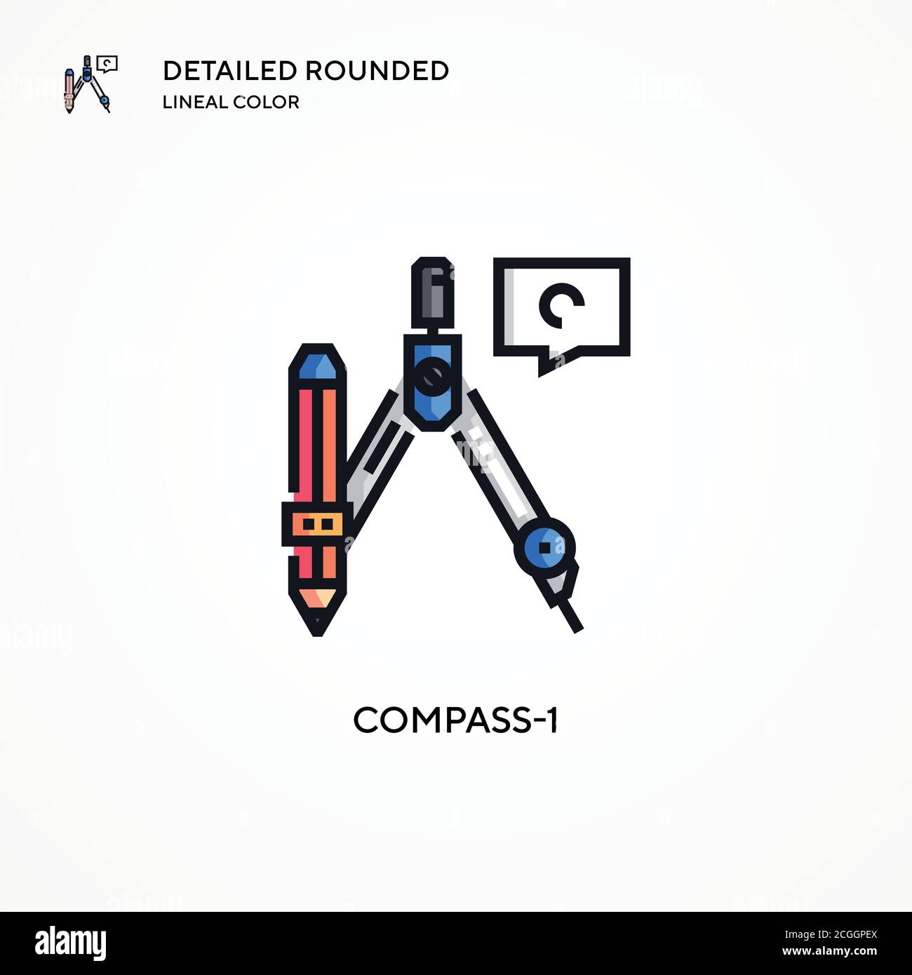 Compass-1 vector icon. Modern vector illustration concepts. Easy to ...