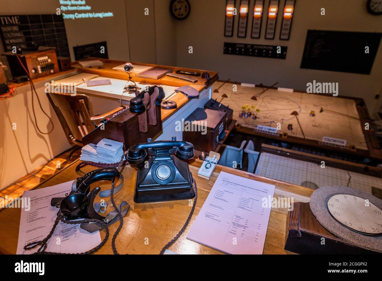 London, UK. 11th Sep, 2020. The ops room and plotting board - IWM ...