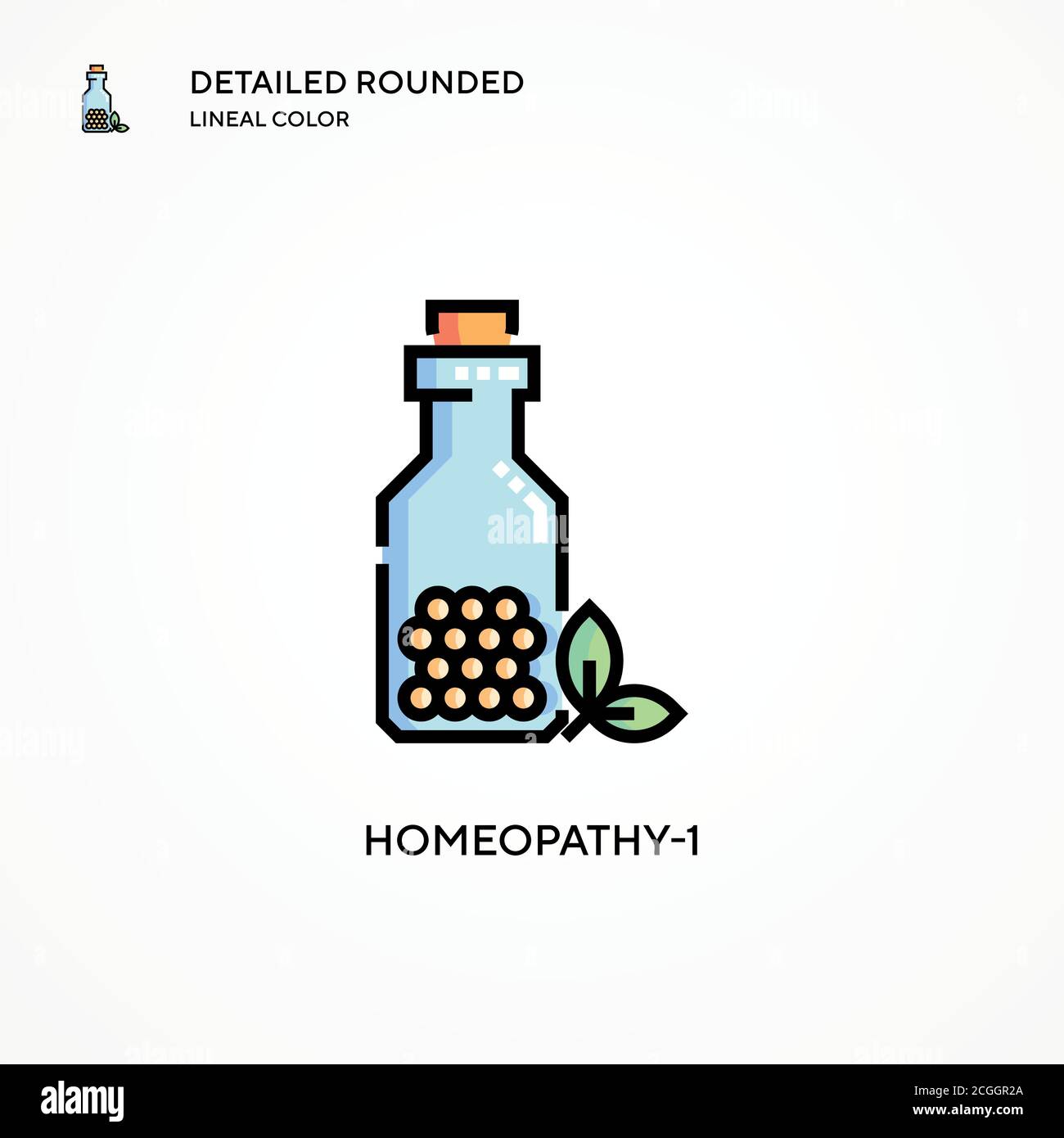 Homeopathy-1 vector icon. Modern vector illustration concepts. Easy to ...