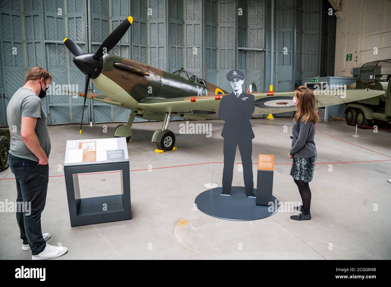 London, UK. 11th Sep, 2020. One of the few still flying Spitfires with ...