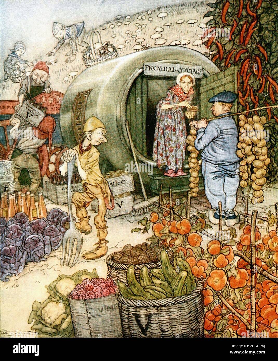 Rackham Arthur - English Fairy Tales - Frontispiece - British School ...