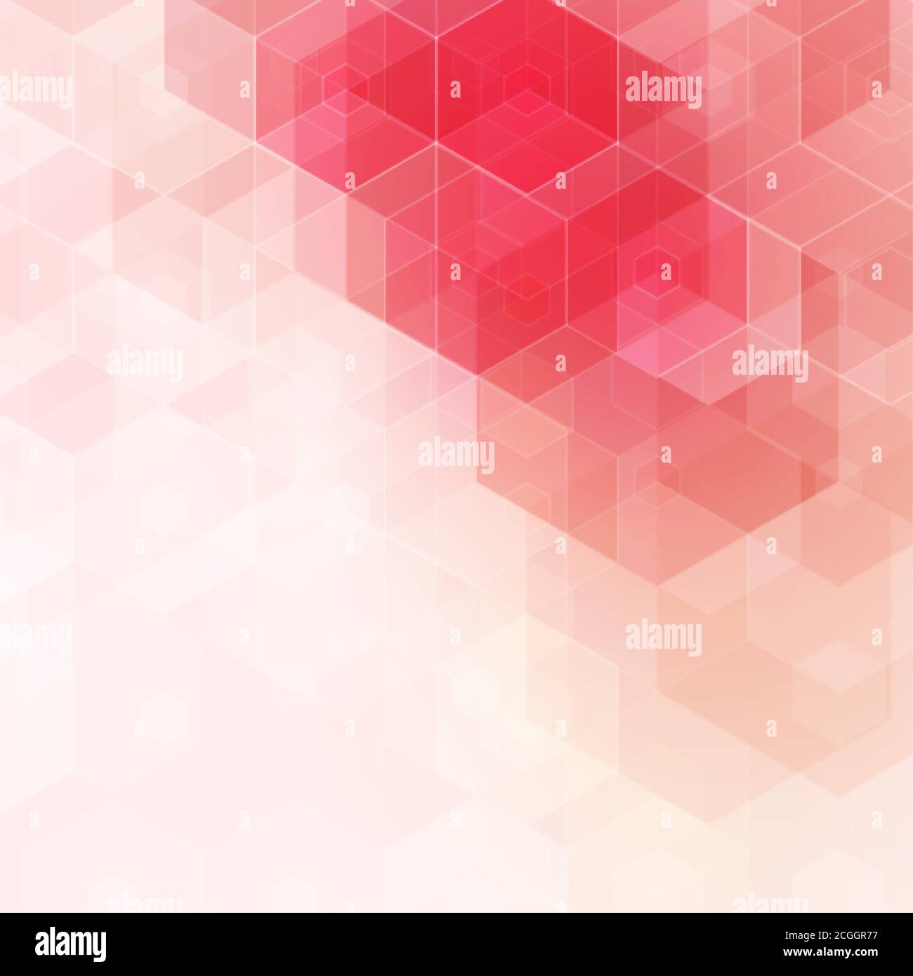 abstract illustration. vector hexagon background red. eps 10 Stock ...