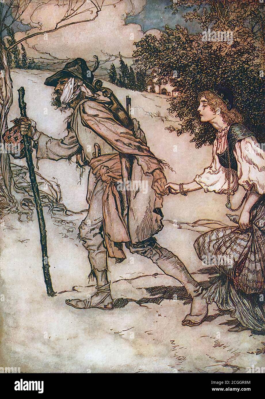 Rackham Arthur - from the Fairy Tales of the Brothers Grimm - King Thrushbeard - British School ...