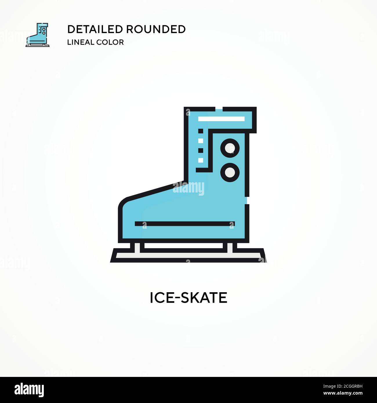 Ice-skate vector icon. Modern vector illustration concepts. Easy to ...