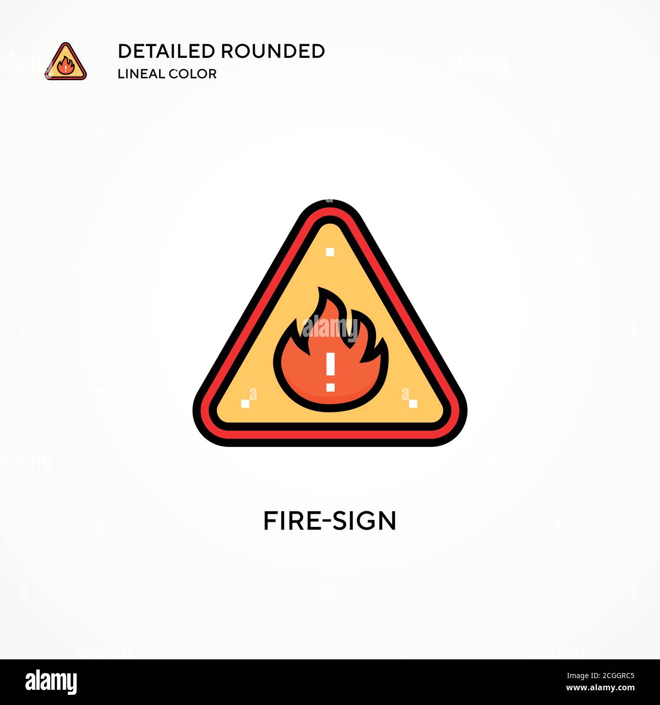 Fire-sign vector icon. Modern vector illustration concepts. Easy to ...