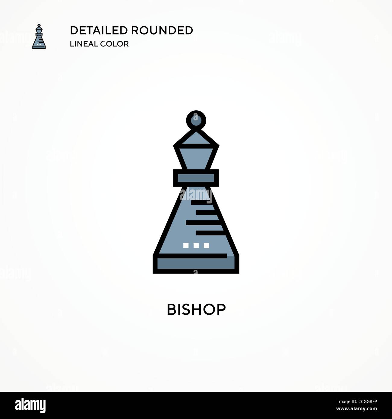 Bishop vector icon. Modern vector illustration concepts. Easy to edit ...