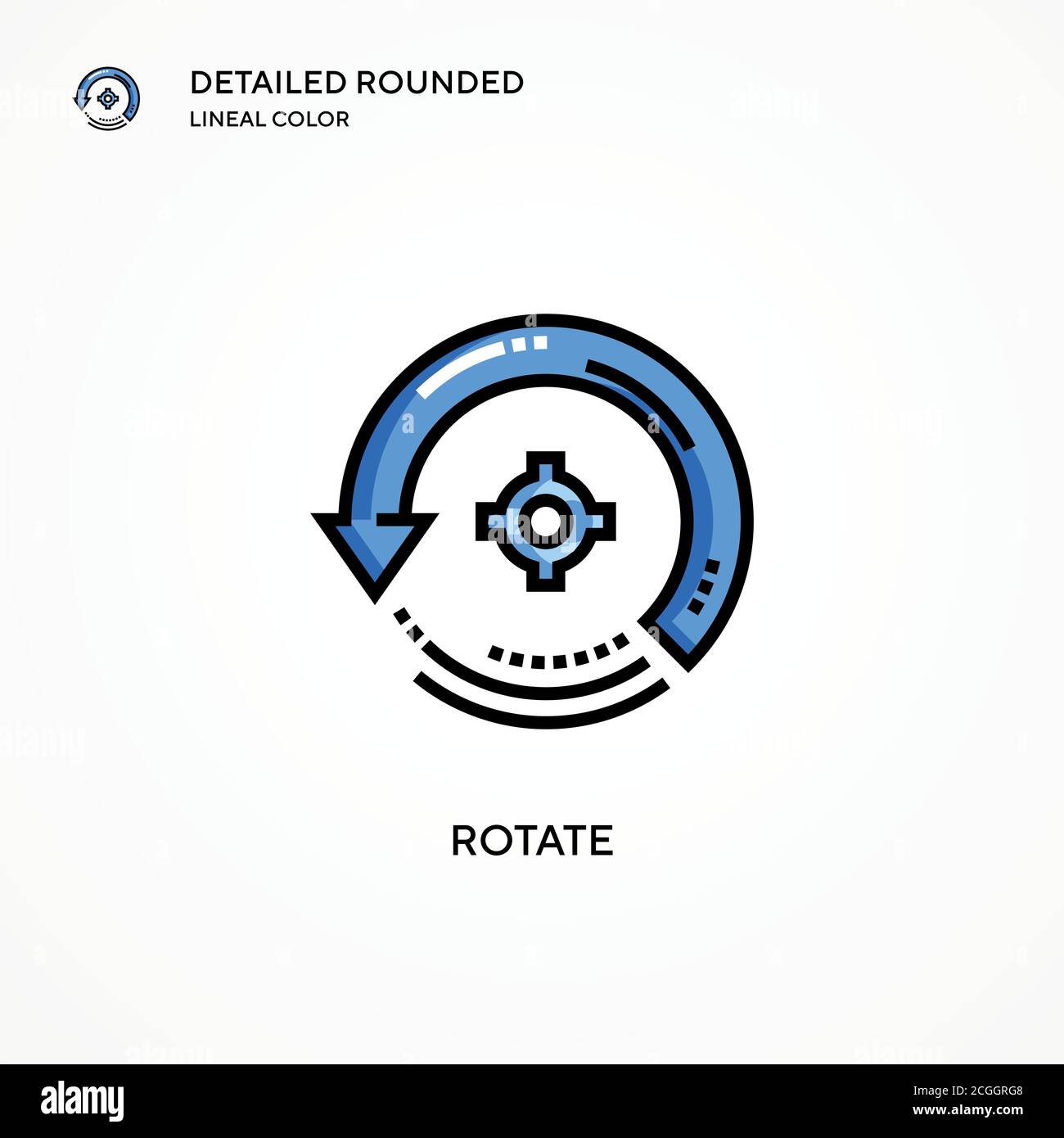 Rotate vector icon. Modern vector illustration concepts. Easy to edit ...