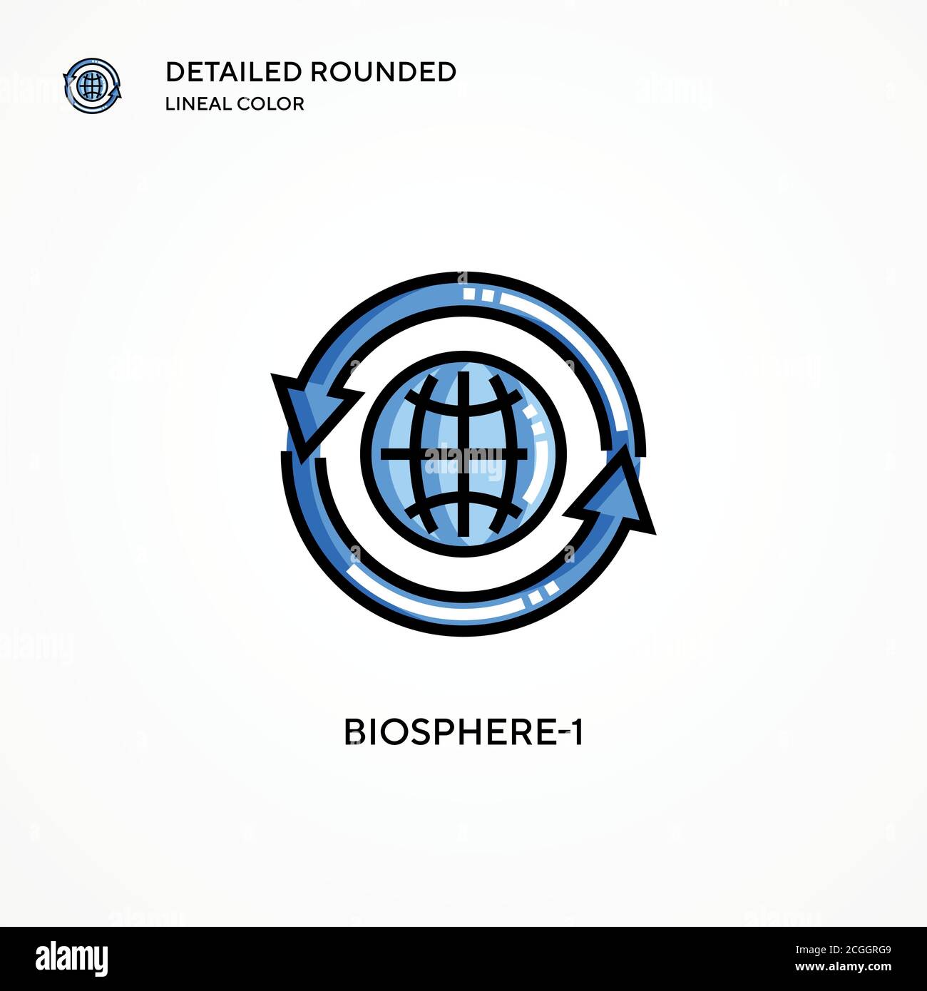 Biosphere-1 vector icon. Modern vector illustration concepts. Easy to ...