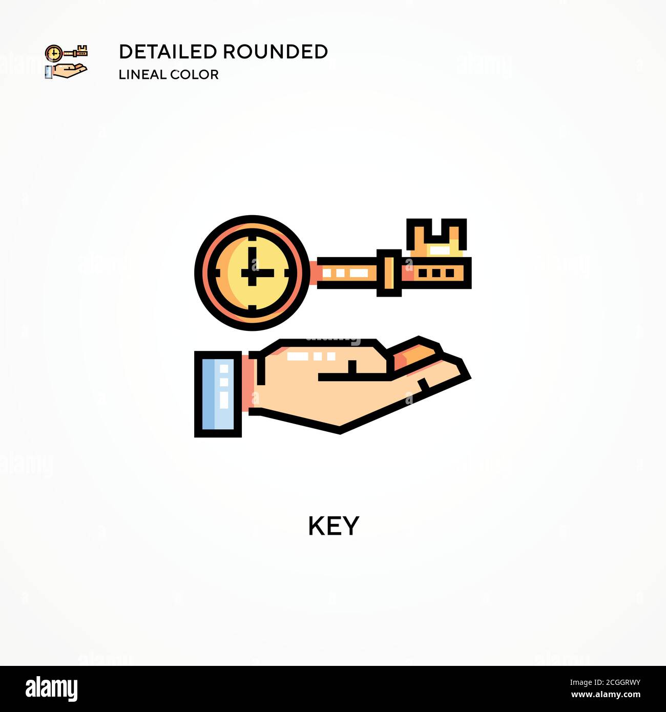 Key vector icon. Modern vector illustration concepts. Easy to edit and ...