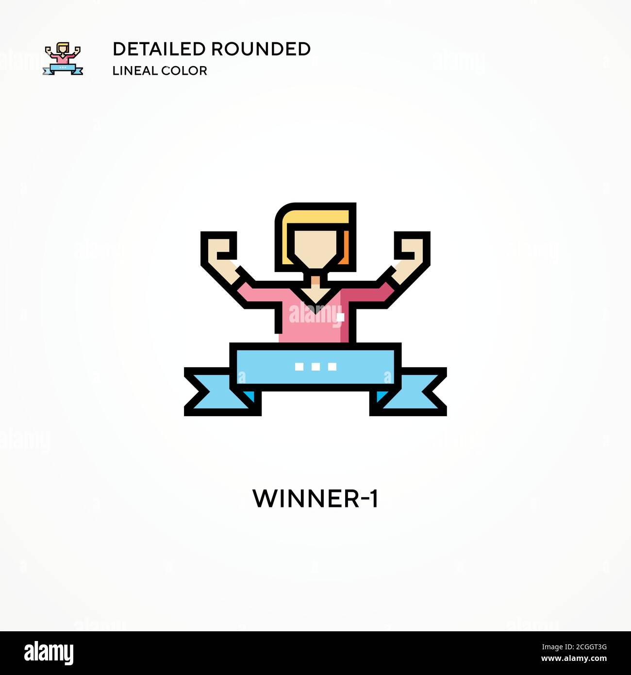 Winner-1 vector icon. Modern vector illustration concepts. Easy to edit ...
