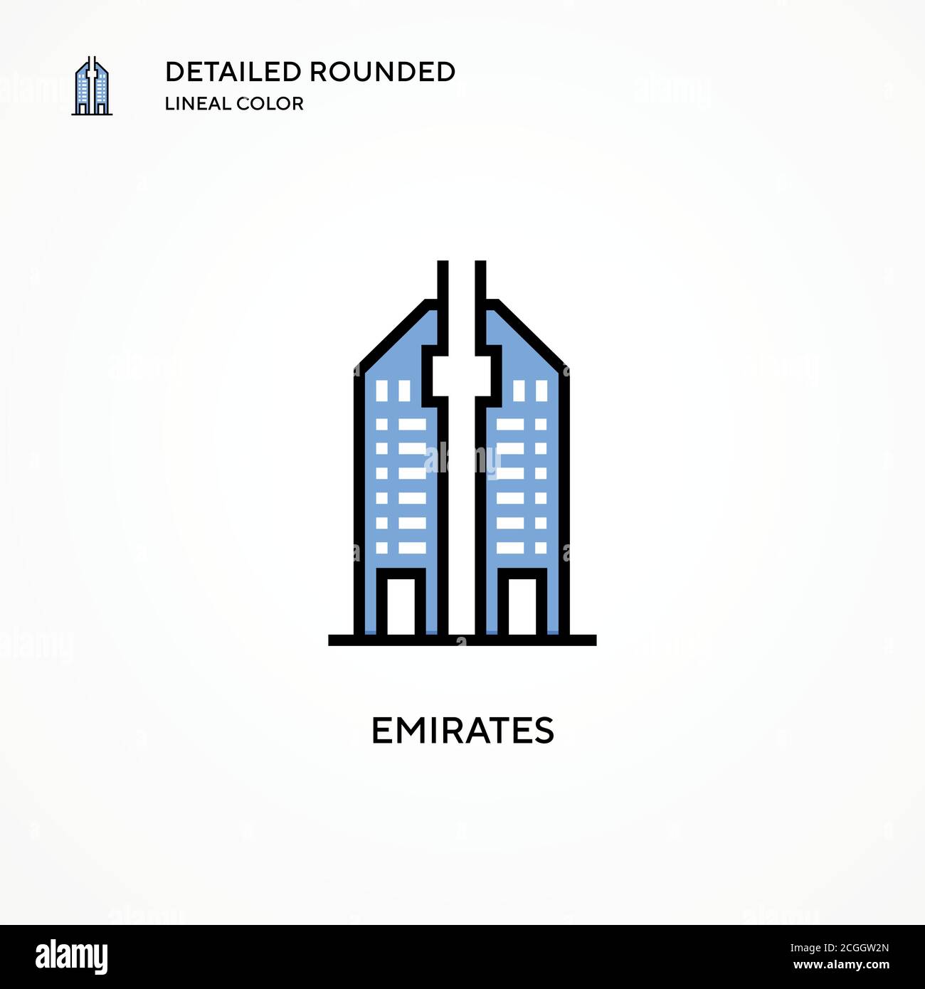 Emirates vector icon. Modern vector illustration concepts. Easy to edit ...