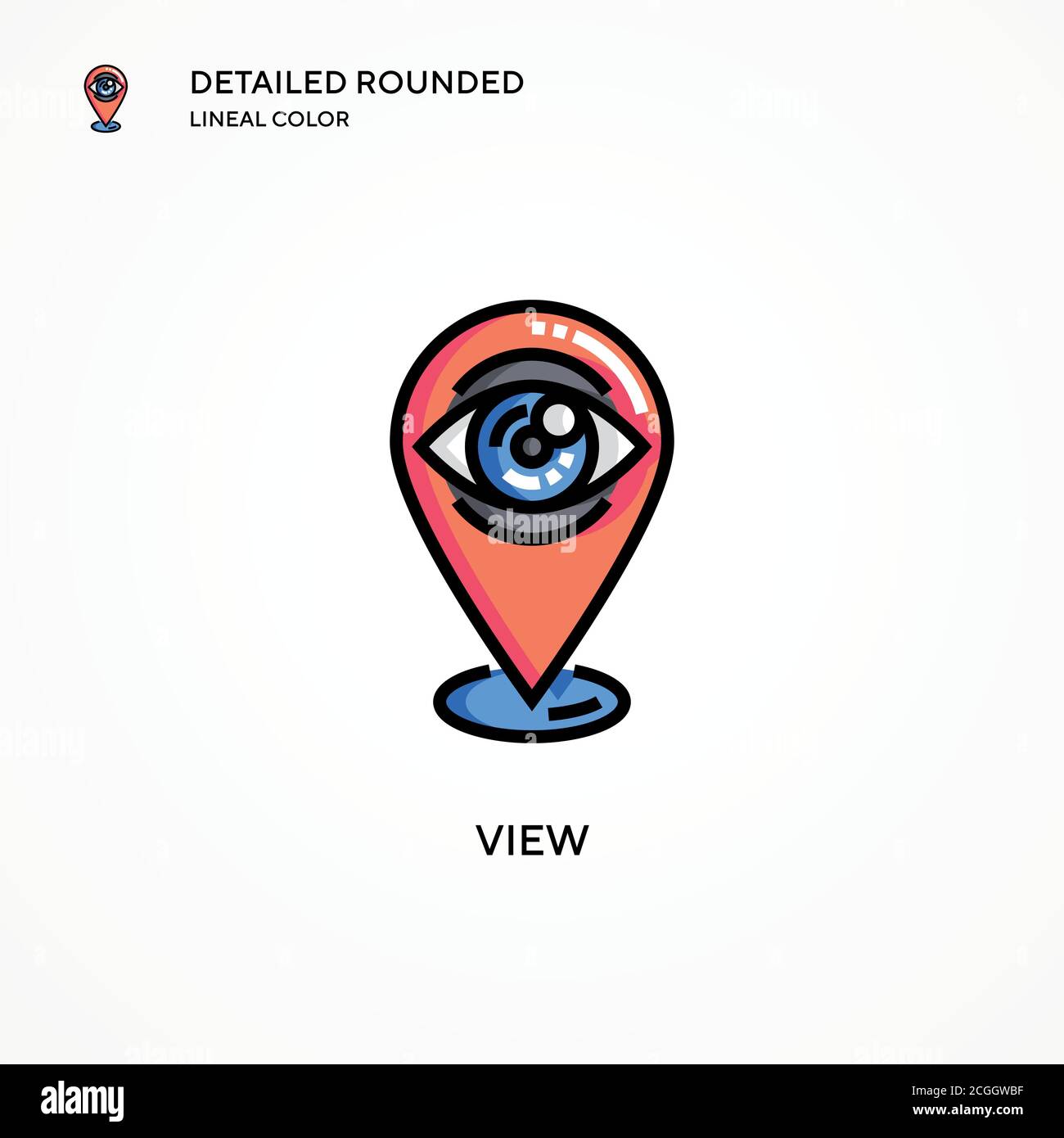 View vector icon. Modern vector illustration concepts. Easy to edit and ...