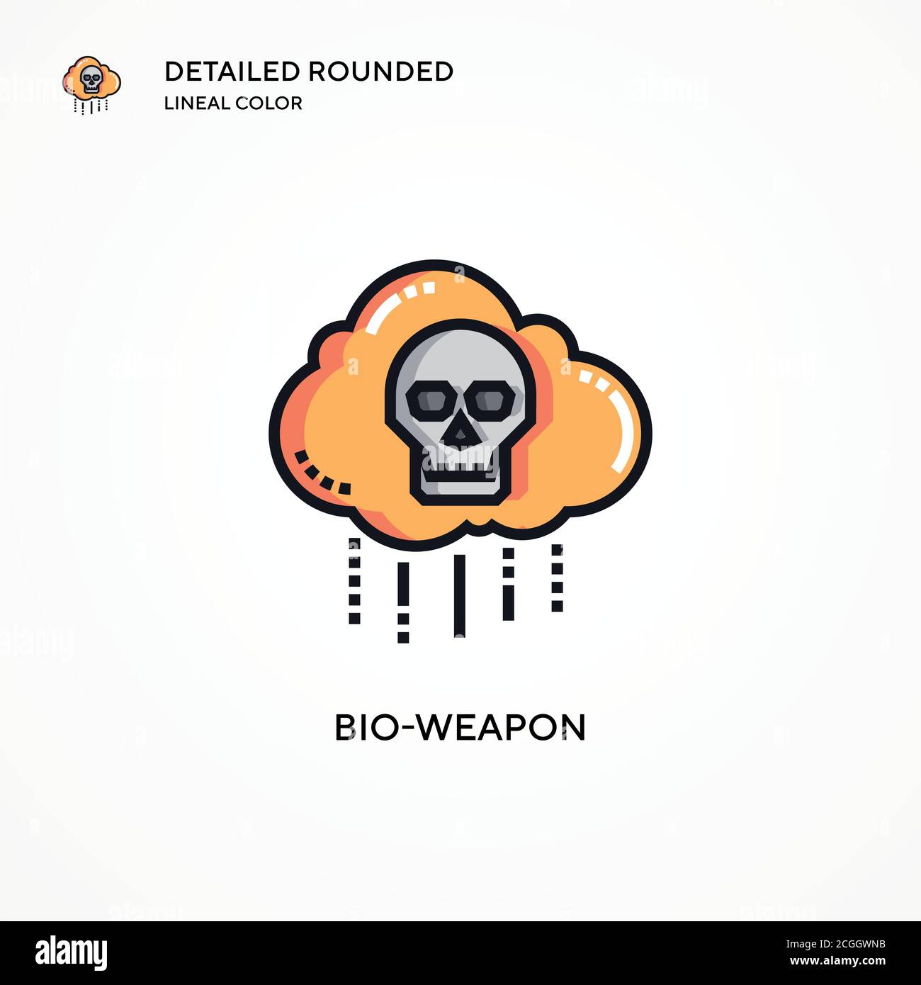Bio-weapon vector icon. Modern vector illustration concepts. Easy to ...