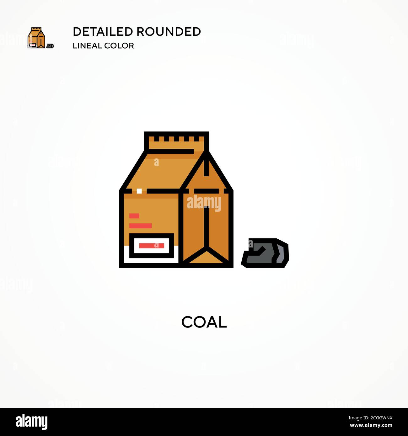 Coal vector icon. Modern vector illustration concepts. Easy to edit and ...