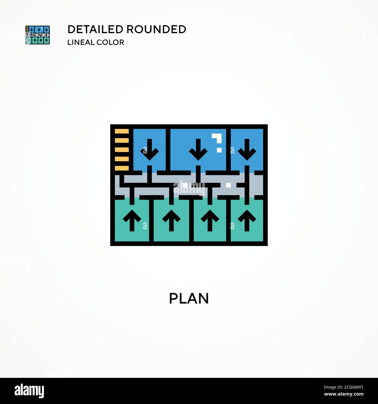 Plan vector icon. Modern vector illustration concepts. Easy to edit and ...