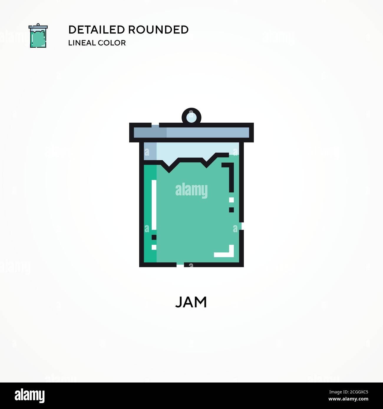 Jam vector icon. Modern vector illustration concepts. Easy to edit and ...