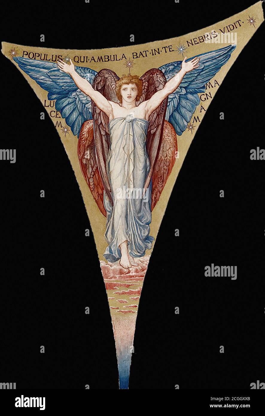 Richmond William Blake - Ascending Angel - British School - 19th ...