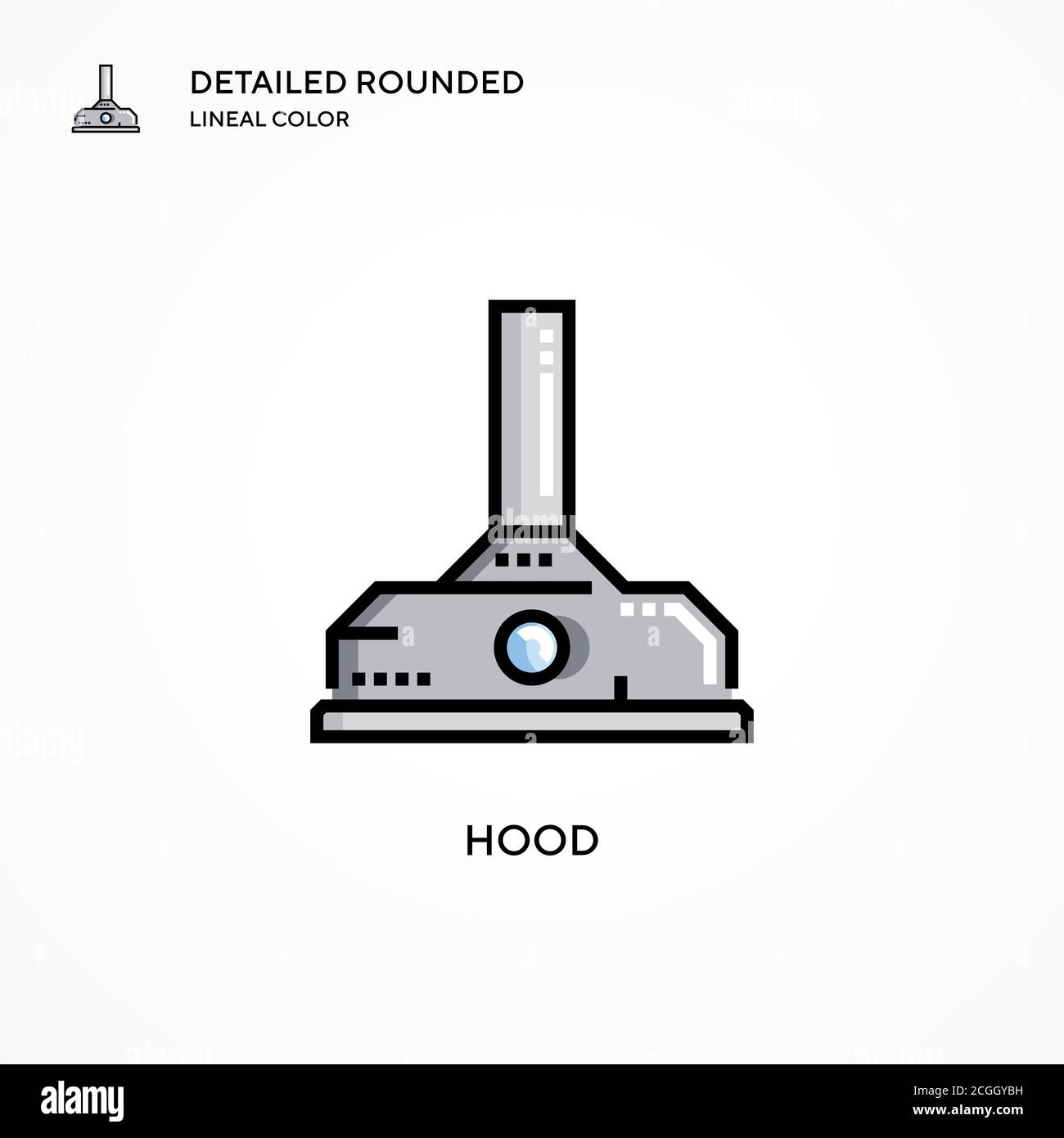 Hood vector icon. Modern vector illustration concepts. Easy to edit and ...