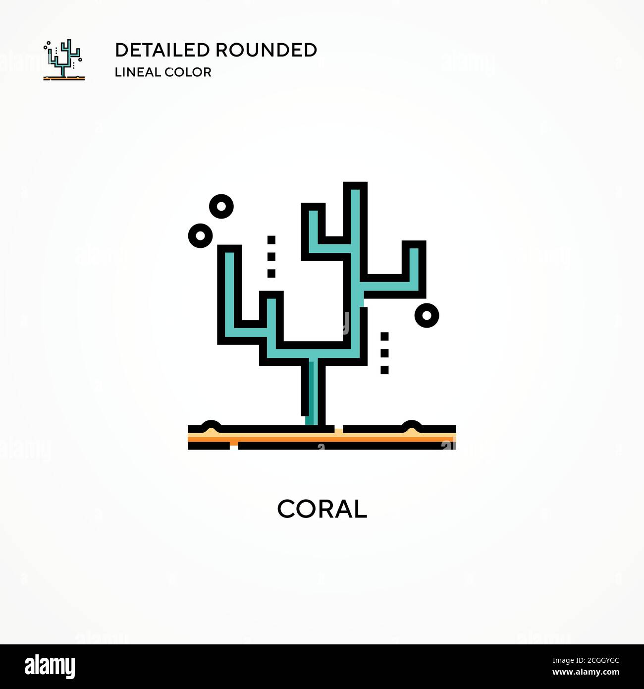 Coral vector icon. Modern vector illustration concepts. Easy to edit ...