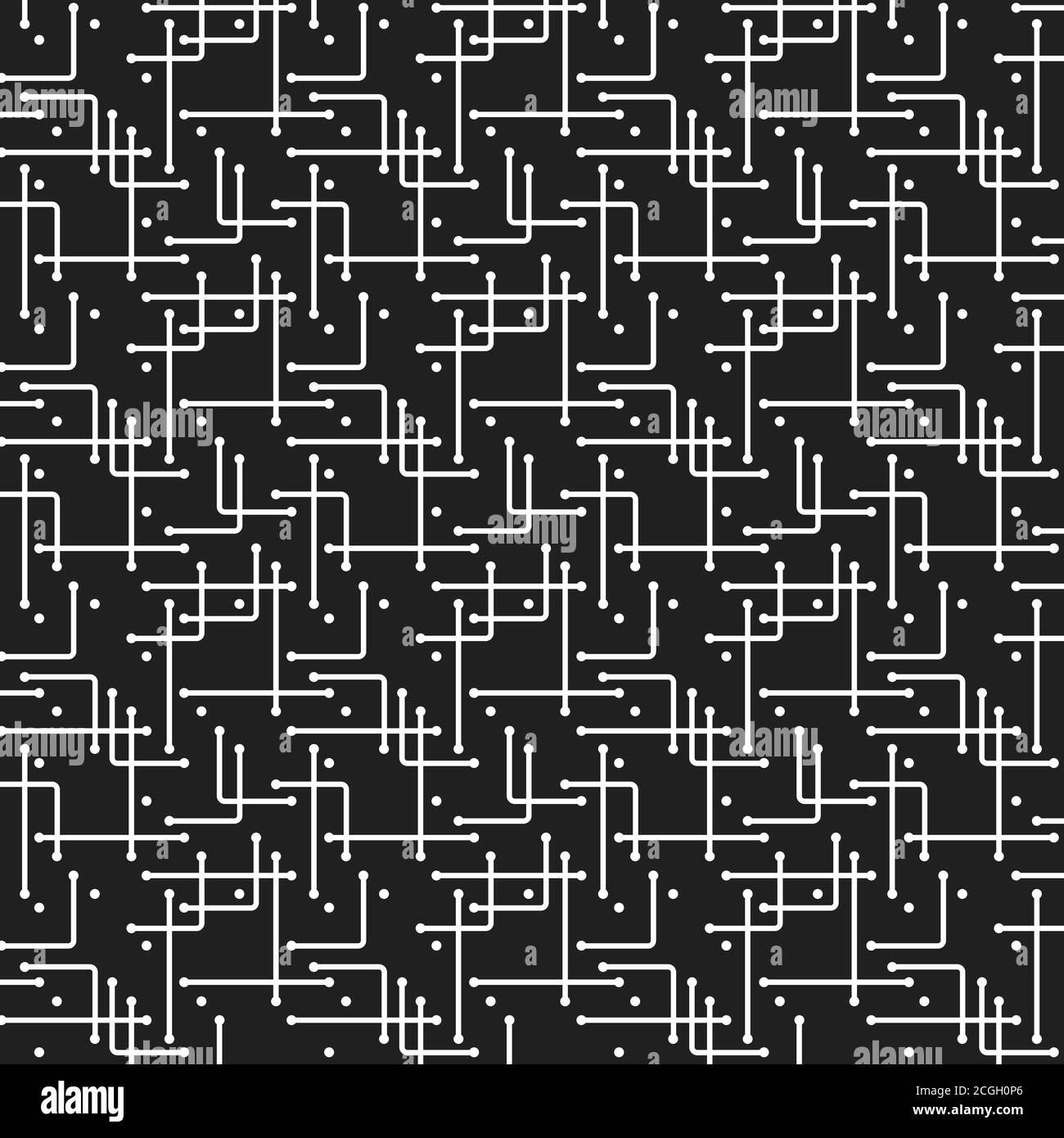Networks, Connections - Black and White Mesh Pattern - Abstract Vector ...