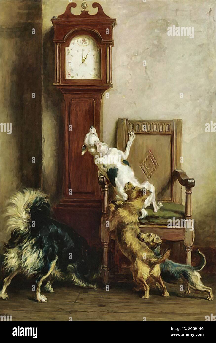 Rivière Briton - the Mouse Ran up the Clock - British School - 19th ...