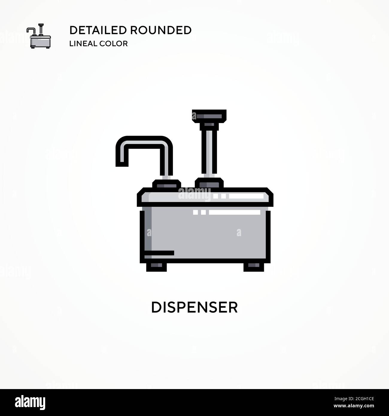 Dispenser vector icon. Modern vector illustration concepts. Easy to ...