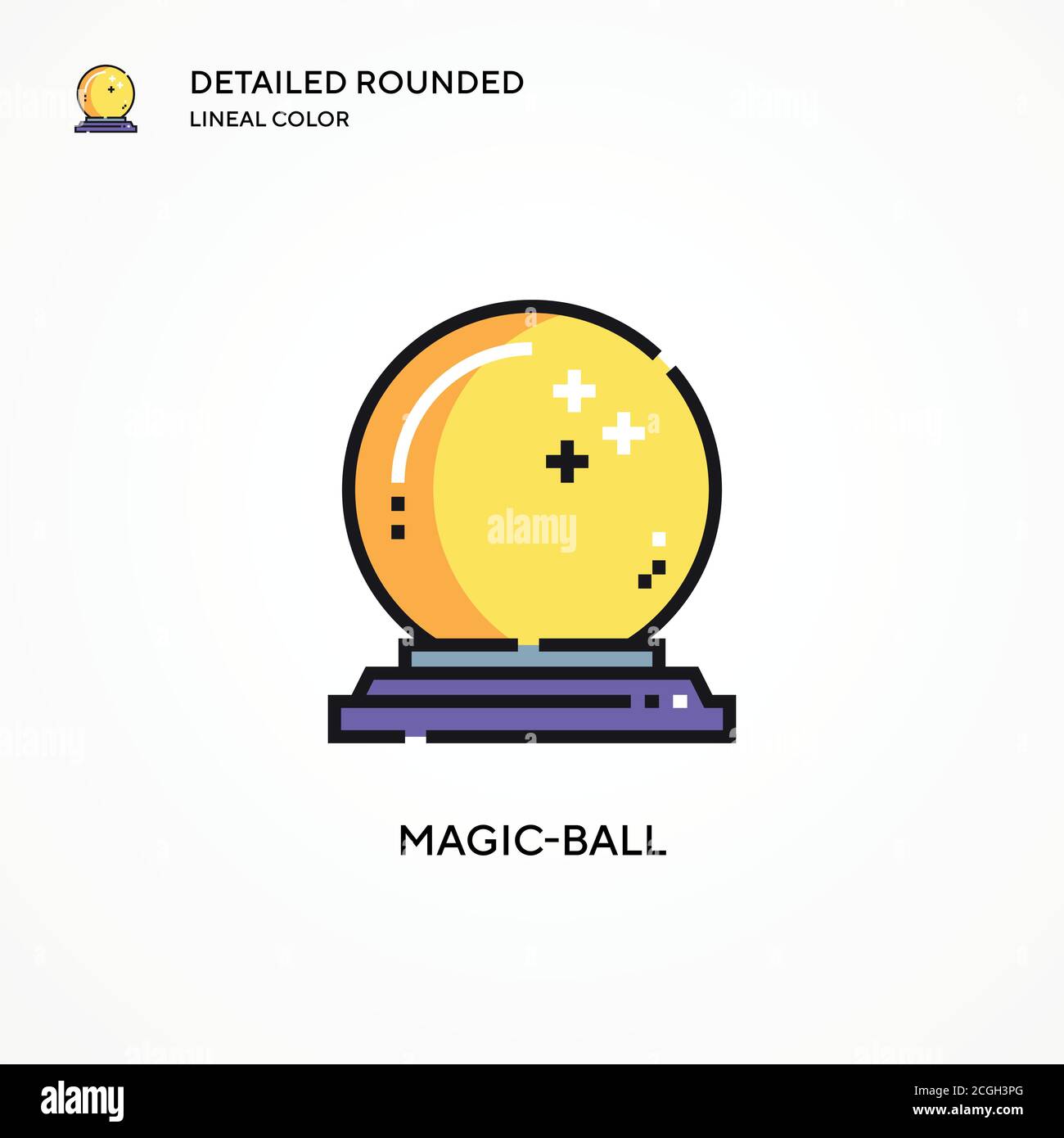 Magic-ball vector icon. Modern vector illustration concepts. Easy to ...