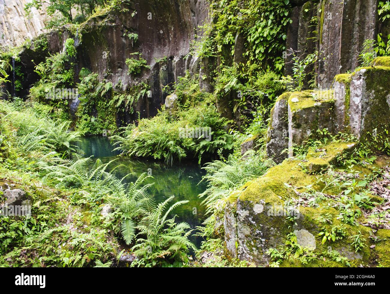 Beautiful gorge Takachiho with a blue river, Japan - Kyushu island ...