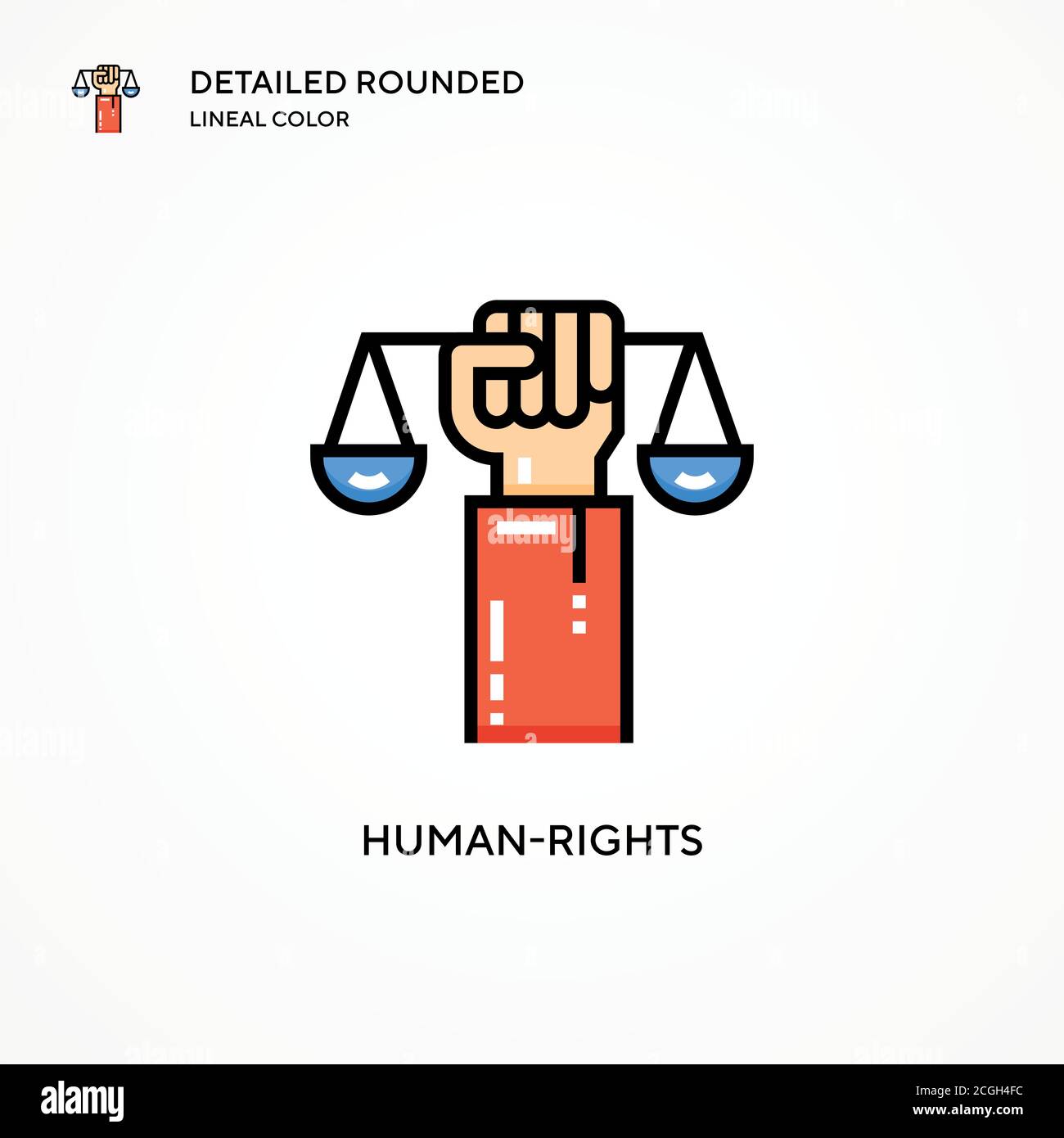 Human-rights vector icon. Modern vector illustration concepts. Easy to ...