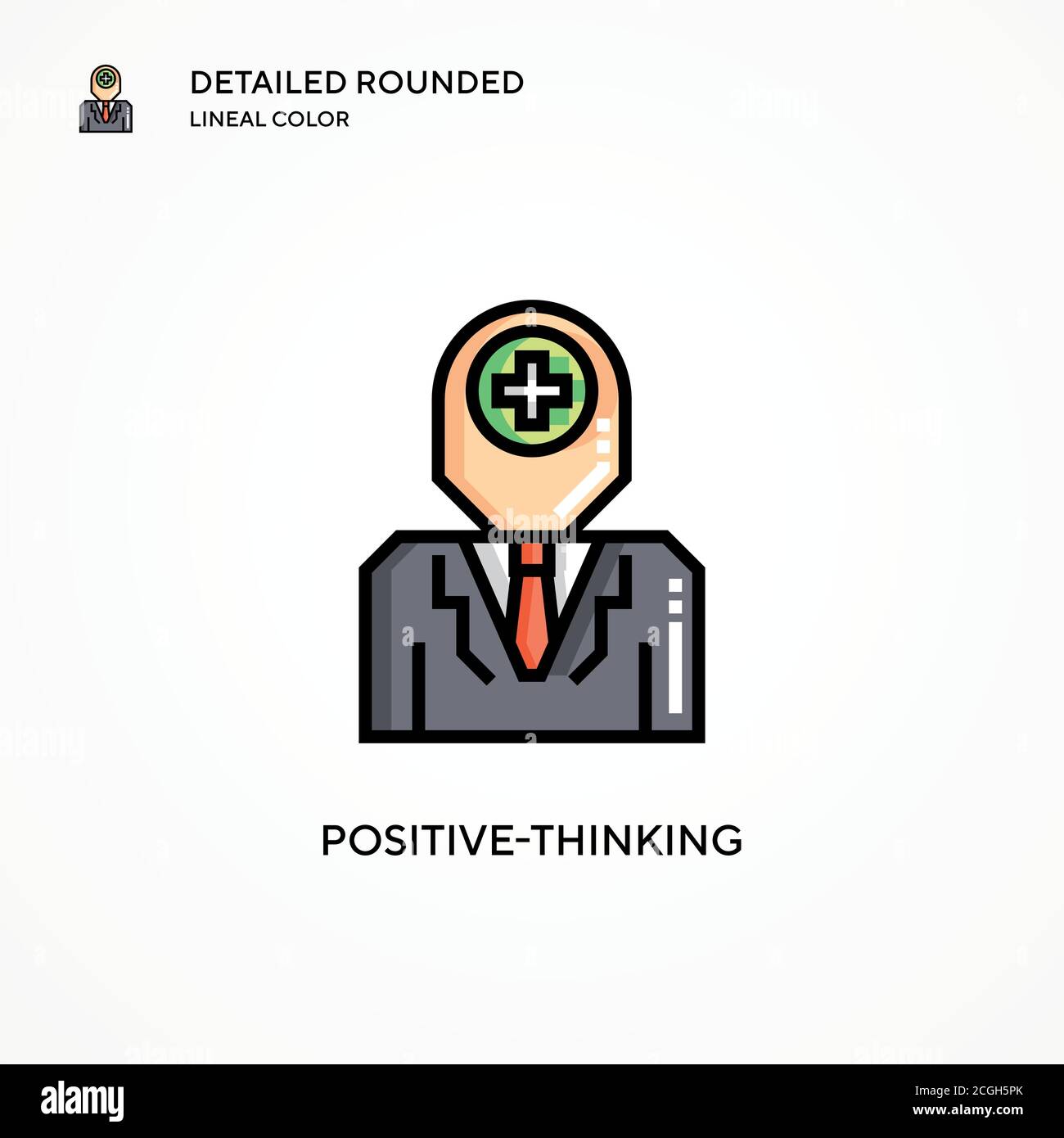 Positive-thinking vector icon. Modern vector illustration concepts ...