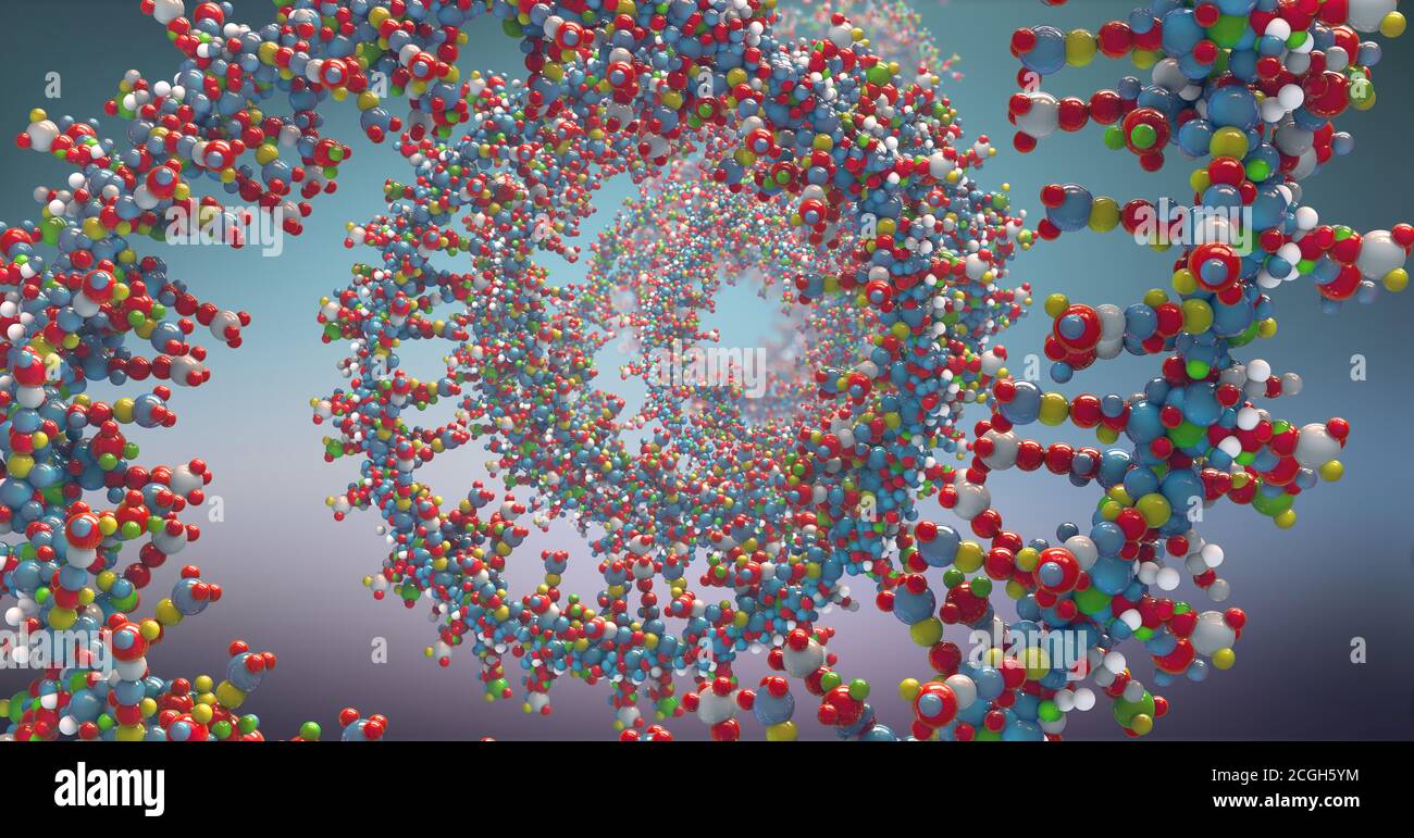 Ribonucleic acid chain from which the deoxyribonucleic acid or DNA is ...