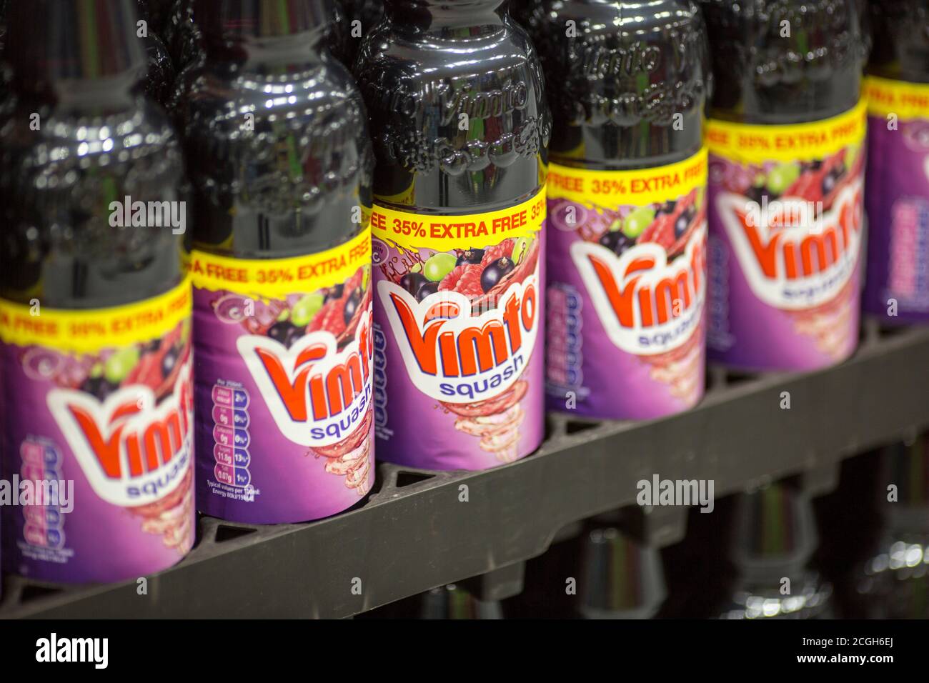 Bottles of Vimto Stock Photo - Alamy