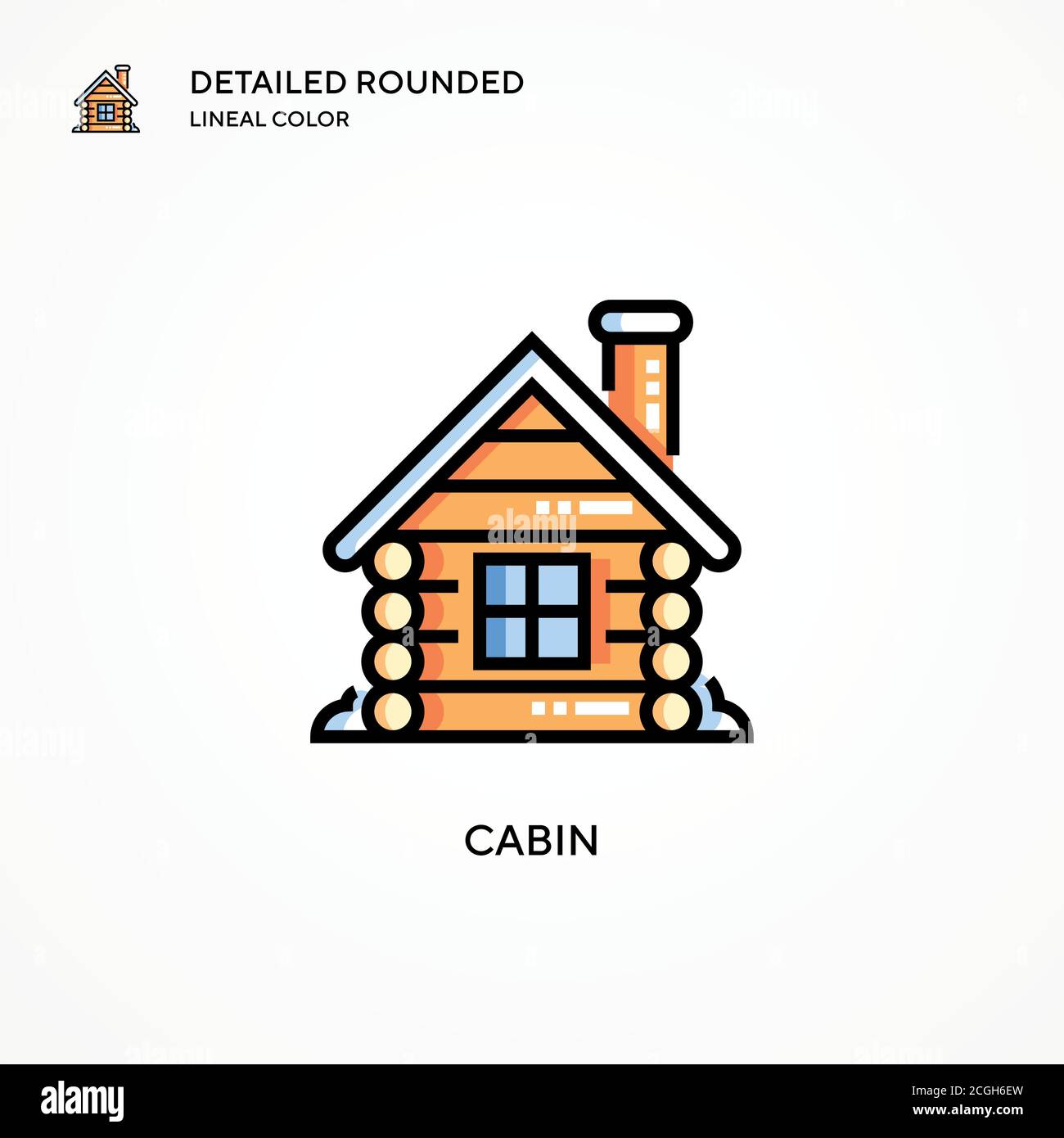 Cabin vector icon. Modern vector illustration concepts. Easy to edit ...