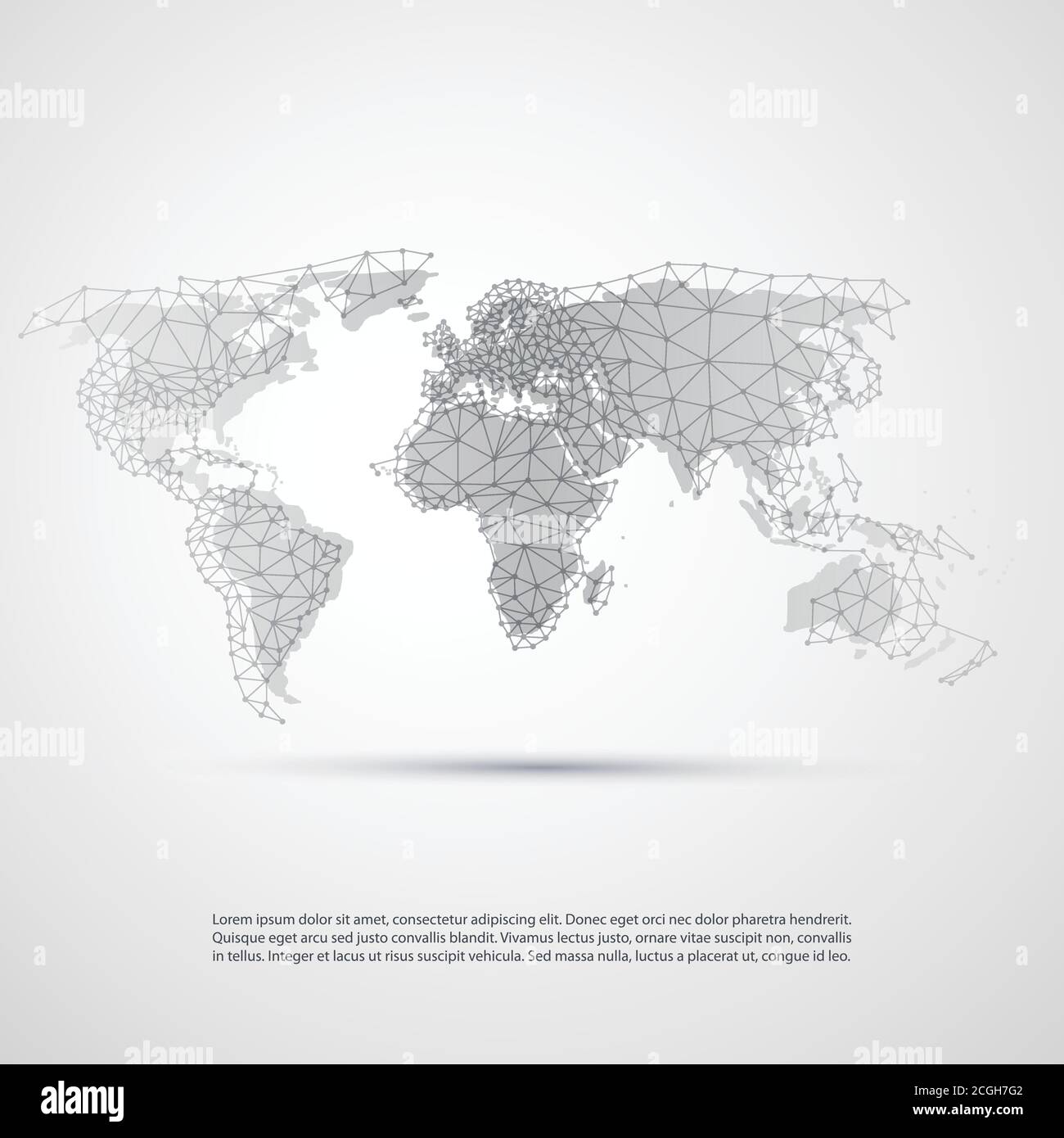 Cloud Computing and Networks, Technology Concept with World Map - Abstract Global Digital ...