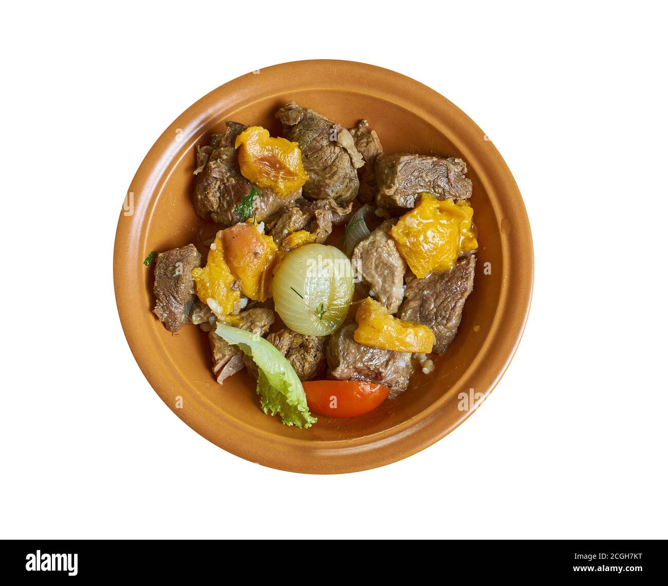 Spanish goat meat hotpot, hearty stew is a great meal Stock Photo - Alamy