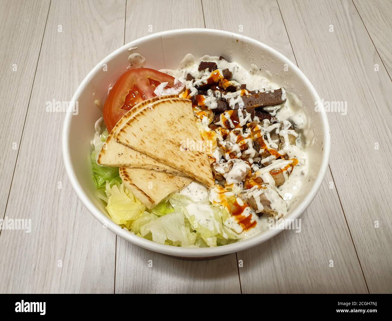 Halal Gyro Meat With Rice