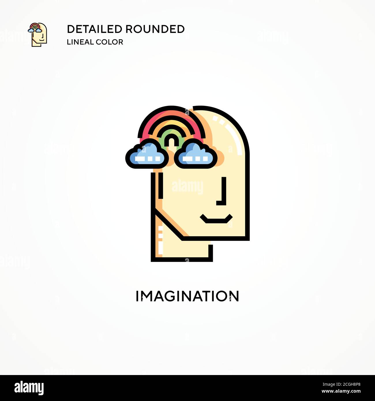Imagination vector icon. Modern vector illustration concepts. Easy to ...