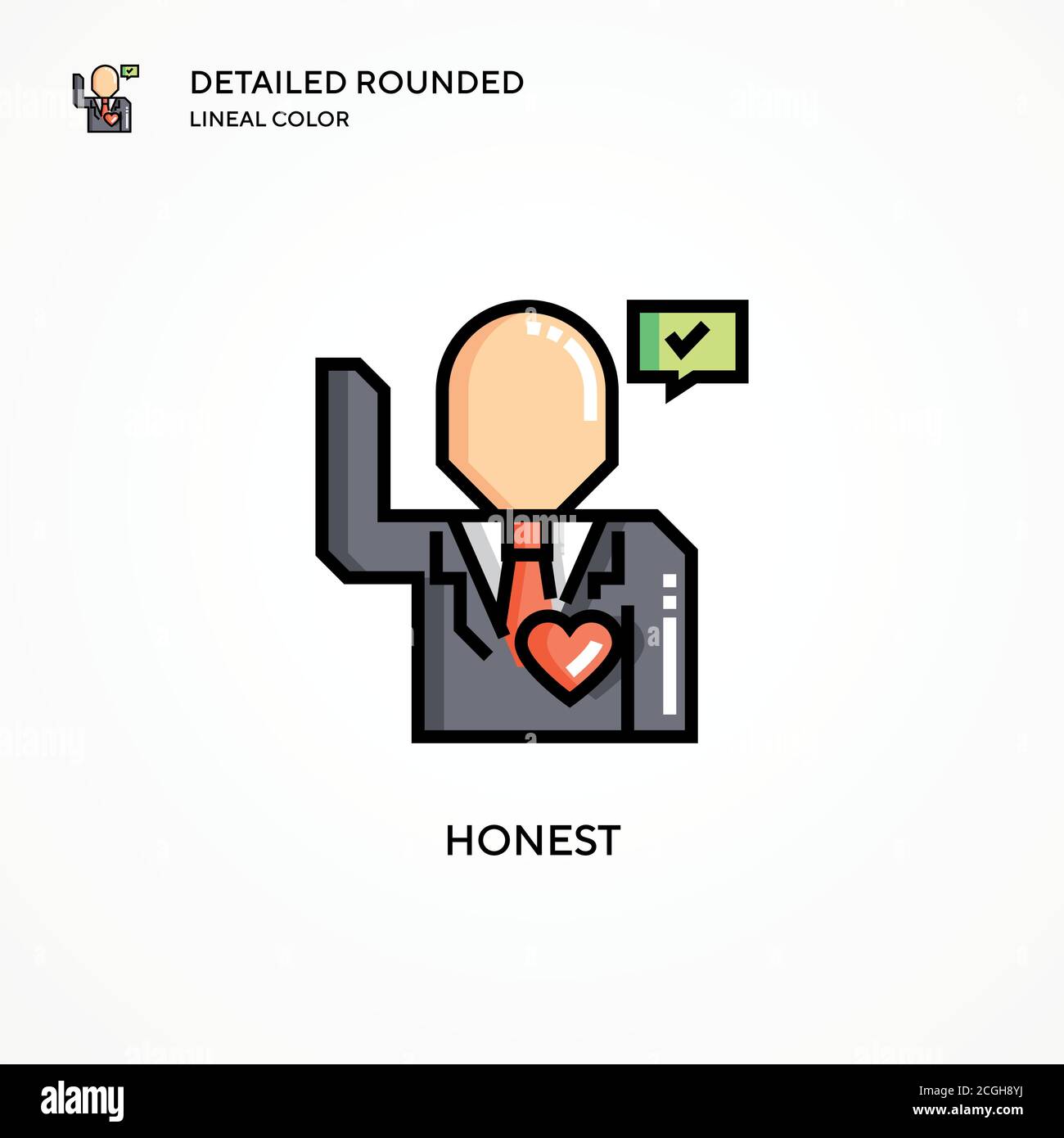 Honest vector icon. Modern vector illustration concepts. Easy to edit ...