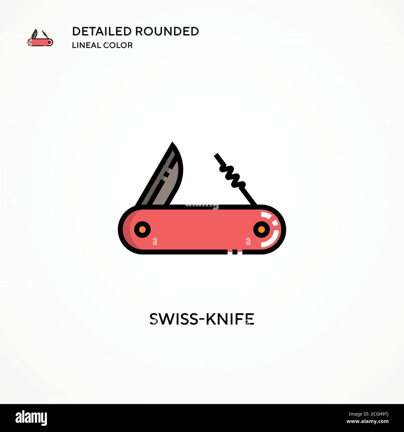 Swiss-knife vector icon. Modern vector illustration concepts. Easy to ...