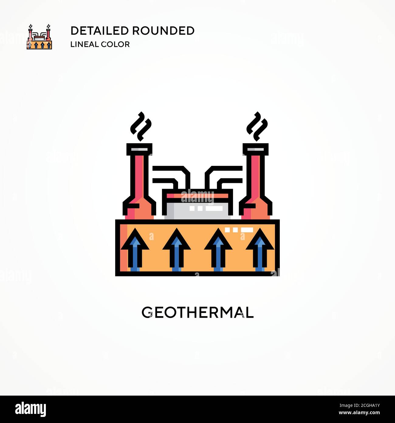 Geothermal vector icon. Modern vector illustration concepts. Easy to ...